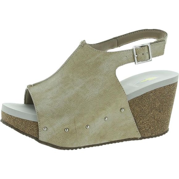 Volatile | Shoes | Volatile Womens Backstreet Beige Cork Slingback ...